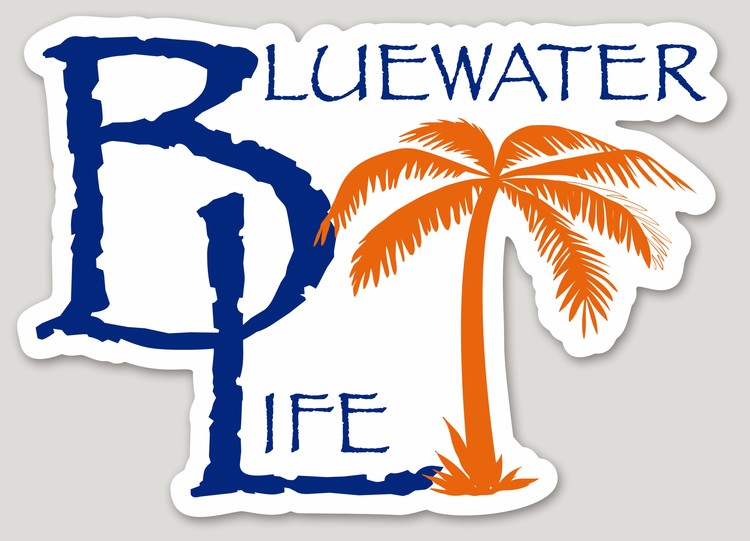 Bluewater Life Logo Decal Square 7.09 X 5.00 Inch – Bluewater Life®